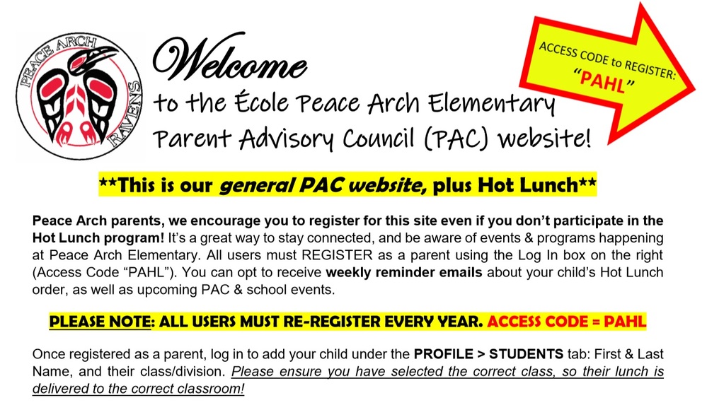 Hot Lunches - École Peace Arch Elementary